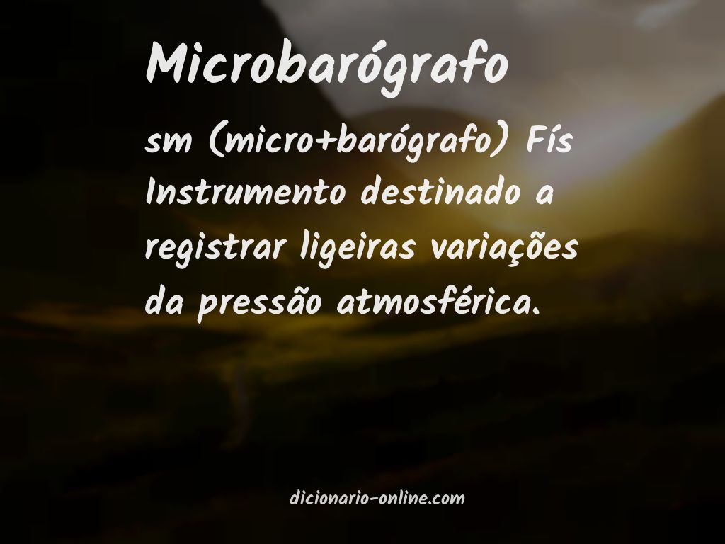Microbarógrafo